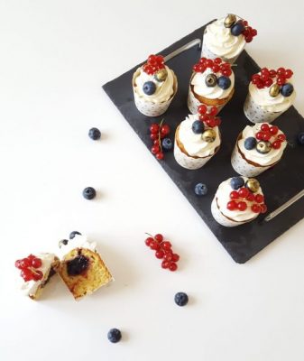 Cupcake fruit rouge • Autour du Sucre