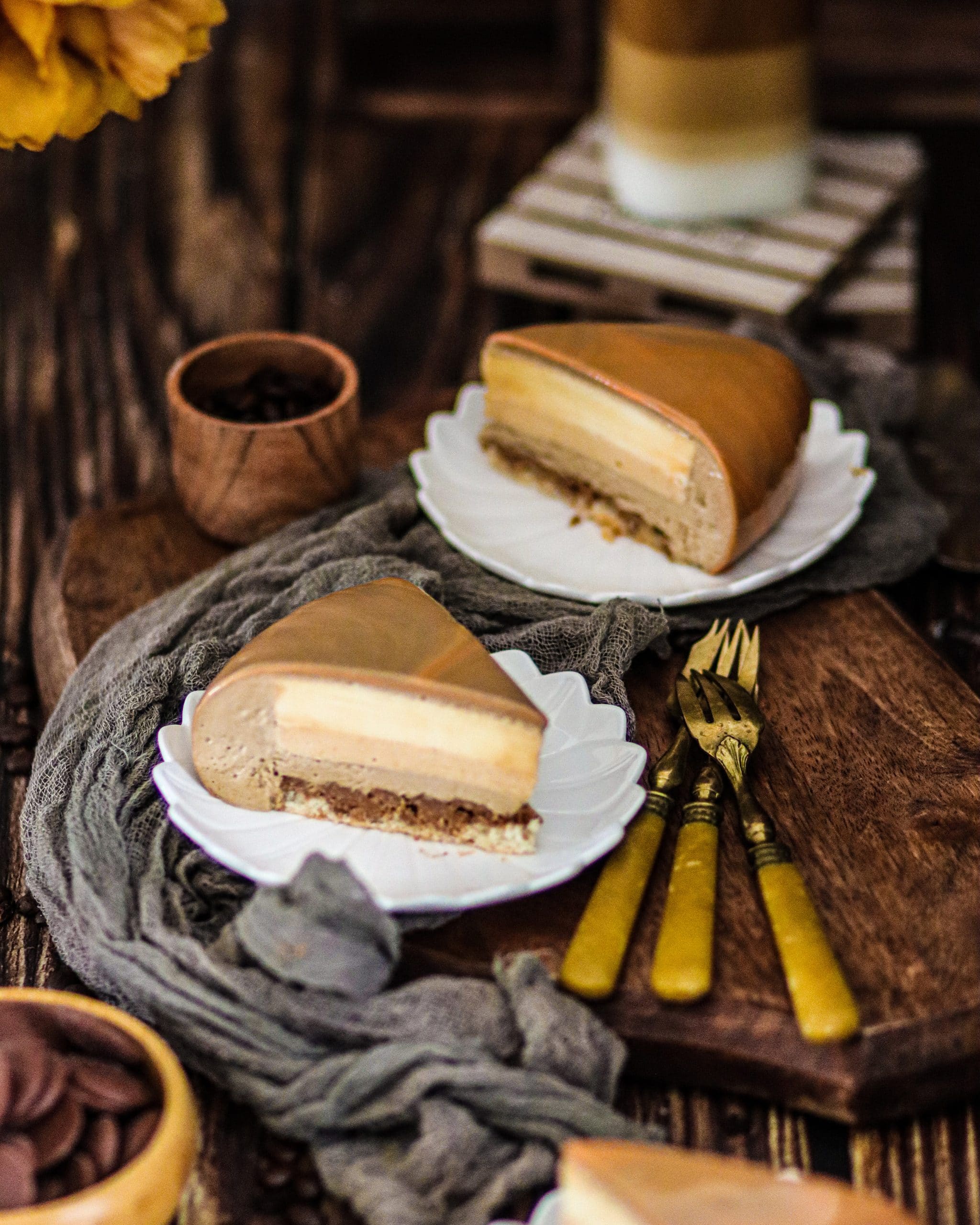 Entremet café caramel macchiato • Autour du Sucre